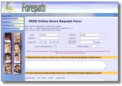 PEDSTESTONLINE.COM - Developmental Screening